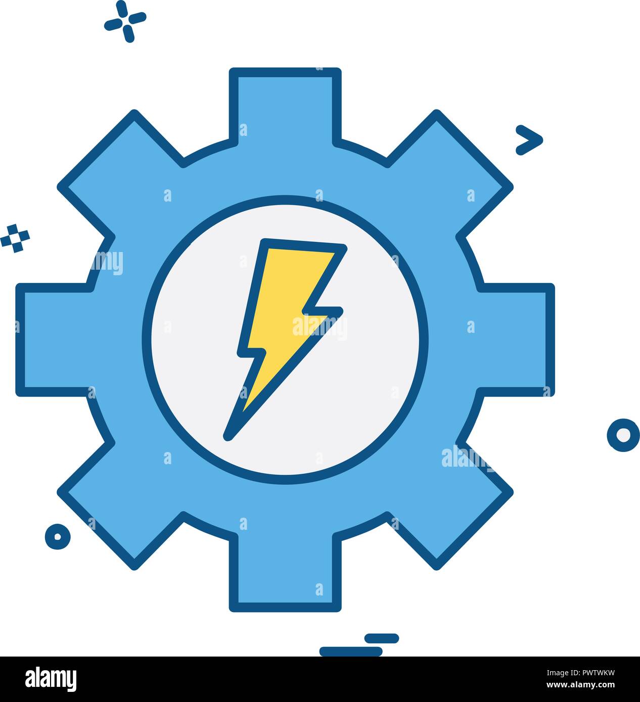 Electric current icon design vector Stock Vector Image & Art - Alamy