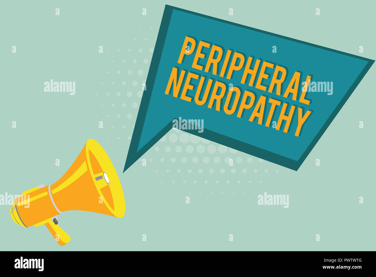 Text sign showing Peripheral Neuropathy. Conceptual photo Condition ...