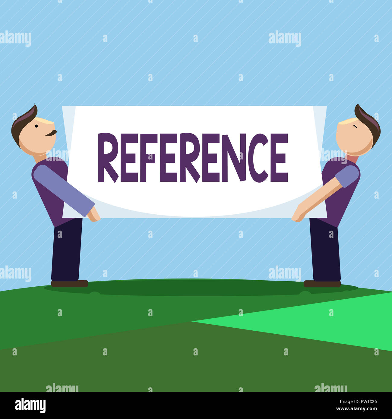 Conceptual hand writing showing Reference. Business photo text ...