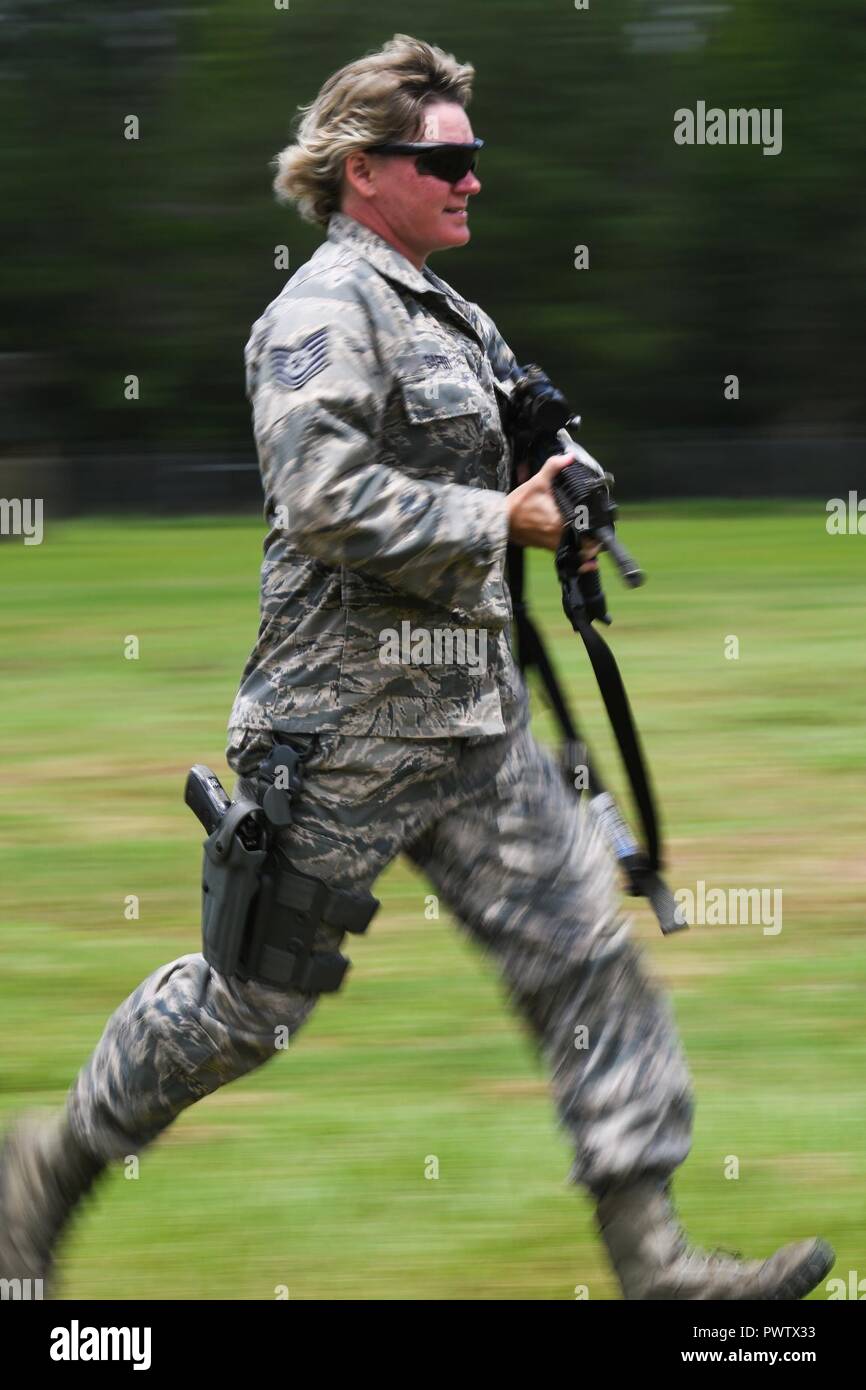 U.S. Air Force Tech. Sgt. Lisa Safrit, a security forces specialist ...