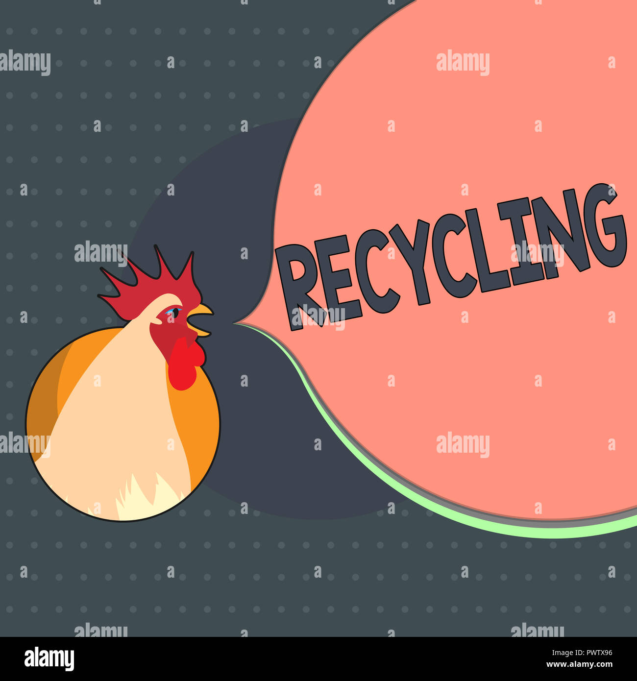 Text sign showing Recycling. Conceptual photo Converting waste into ...