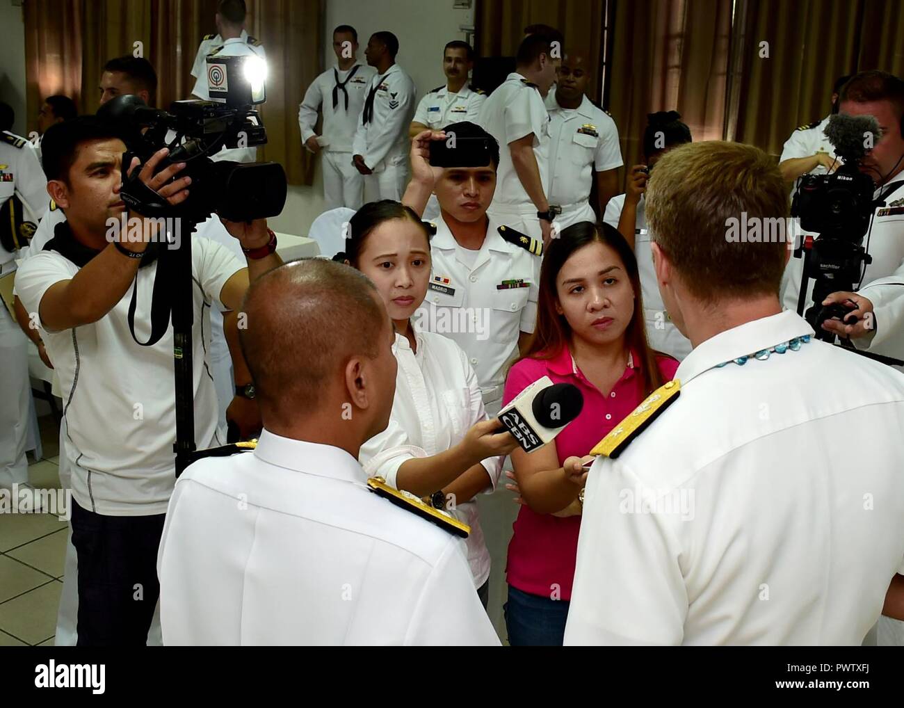CEBU, Philippines (June 24, 2017) Rear Adm. Don Gabrielson (right ...