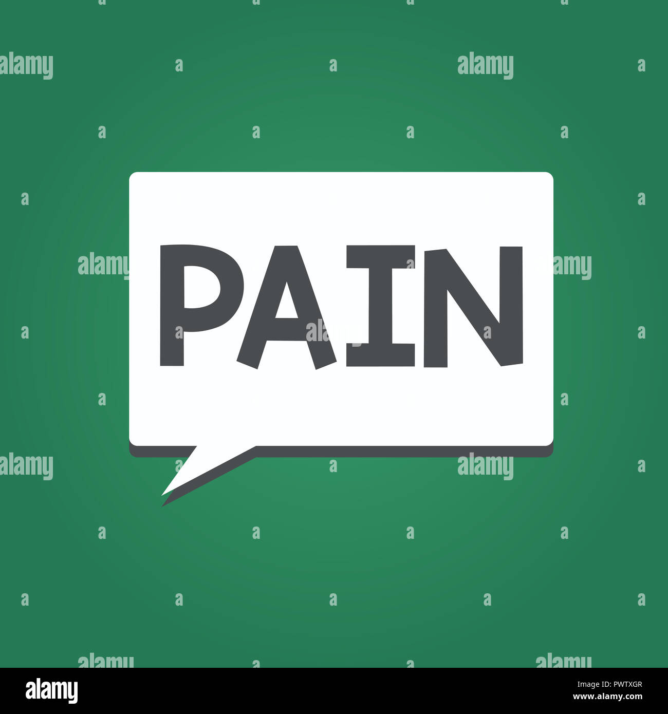 Conceptual hand writing showing Pain. Business photo text Highly nasty ...