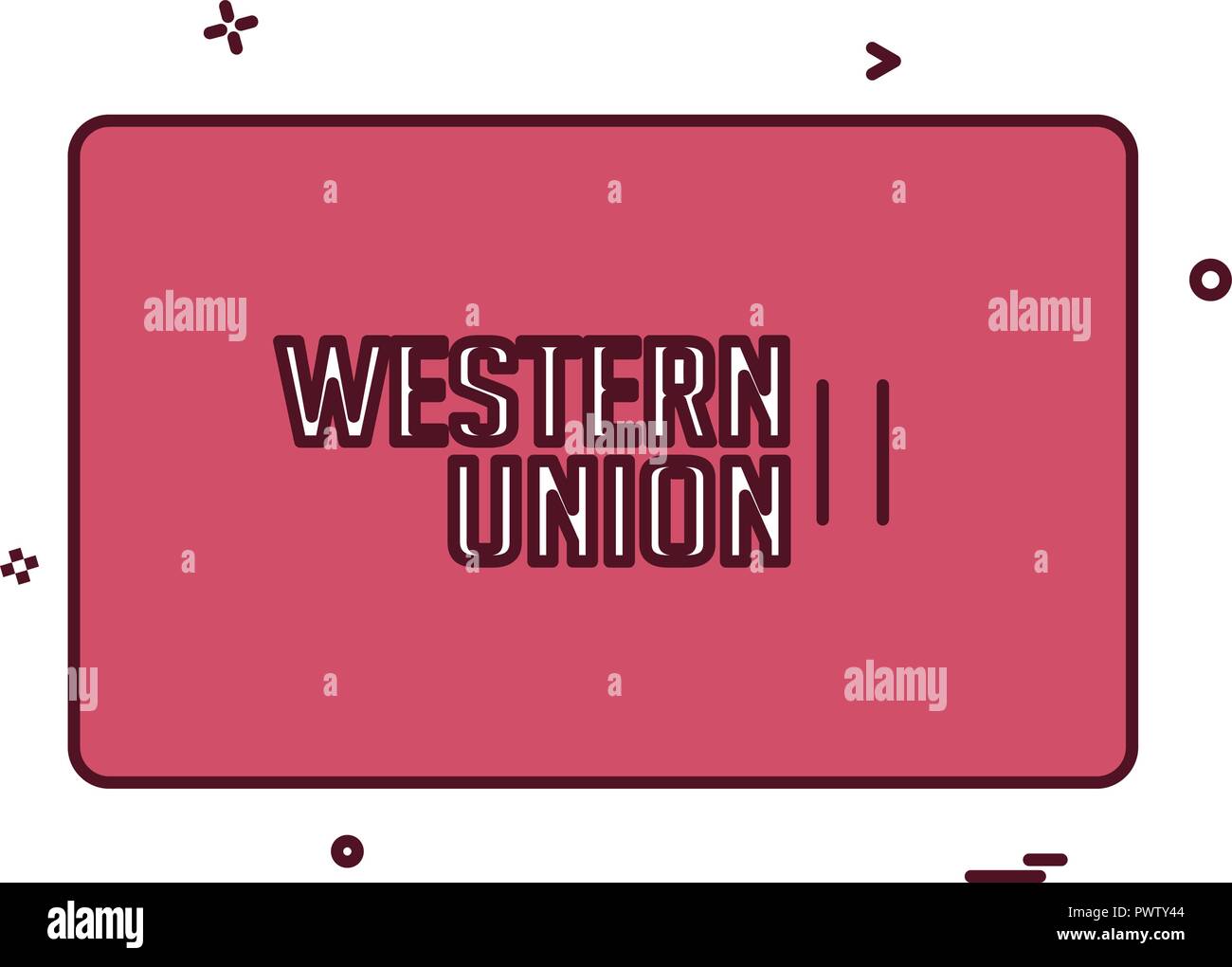 Western union sign Stock Vector Images - Alamy