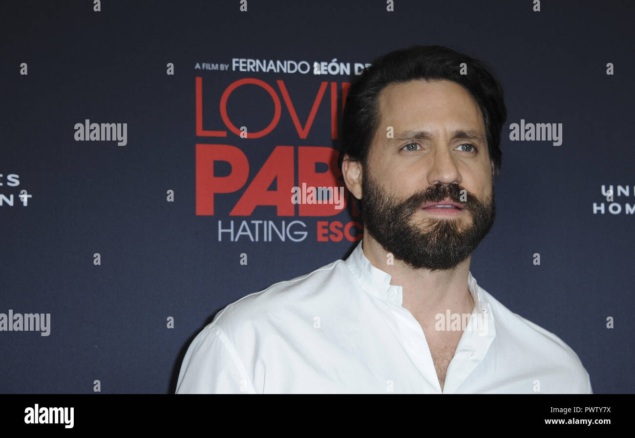 LA Special Screening Loving Pablo Featuring: Edgar Ramirez Where: Los ...