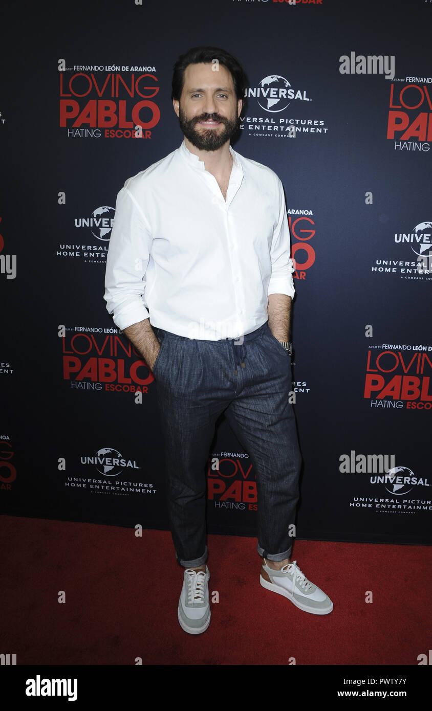 LA Special Screening Loving Pablo Featuring: Edgar Ramirez Where: Los ...