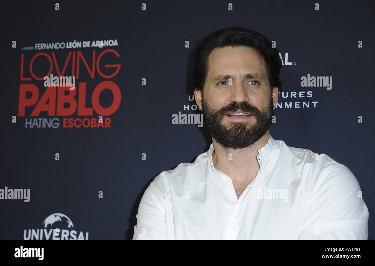LA Special Screening Loving Pablo Featuring: Edgar Ramirez Where: Los ...