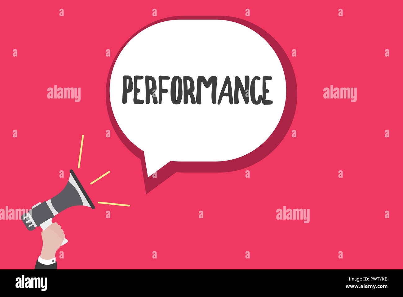Word writing text Performance. Business concept for Act of presenting a ...