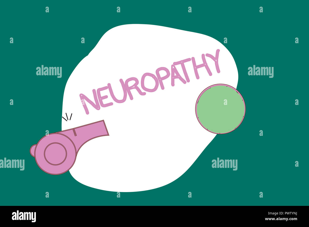 Writing note showing Neuropathy. Business photo showcasing Malfunctions ...