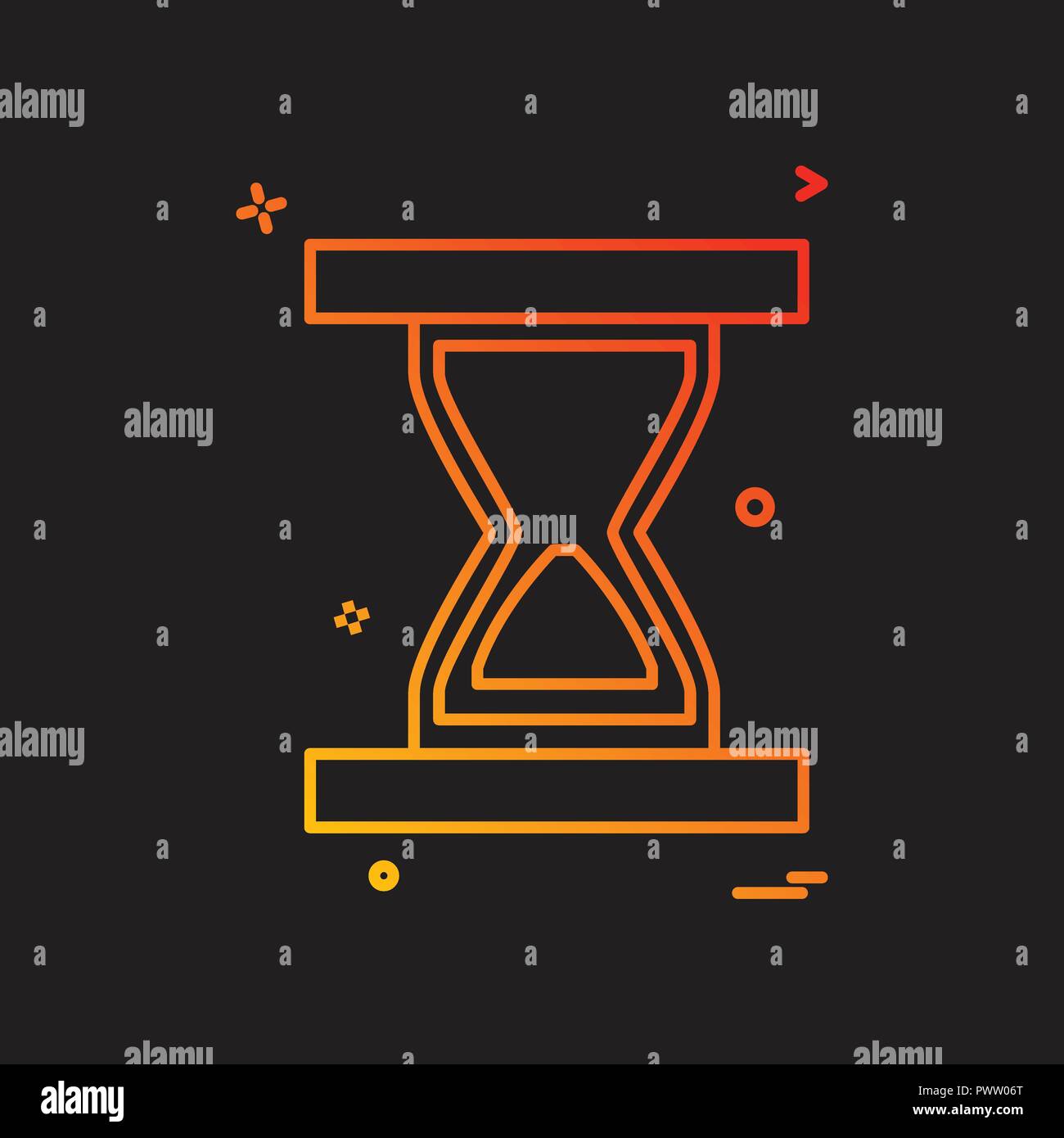 Wait icon design vector Stock Vector Image & Art - Alamy
