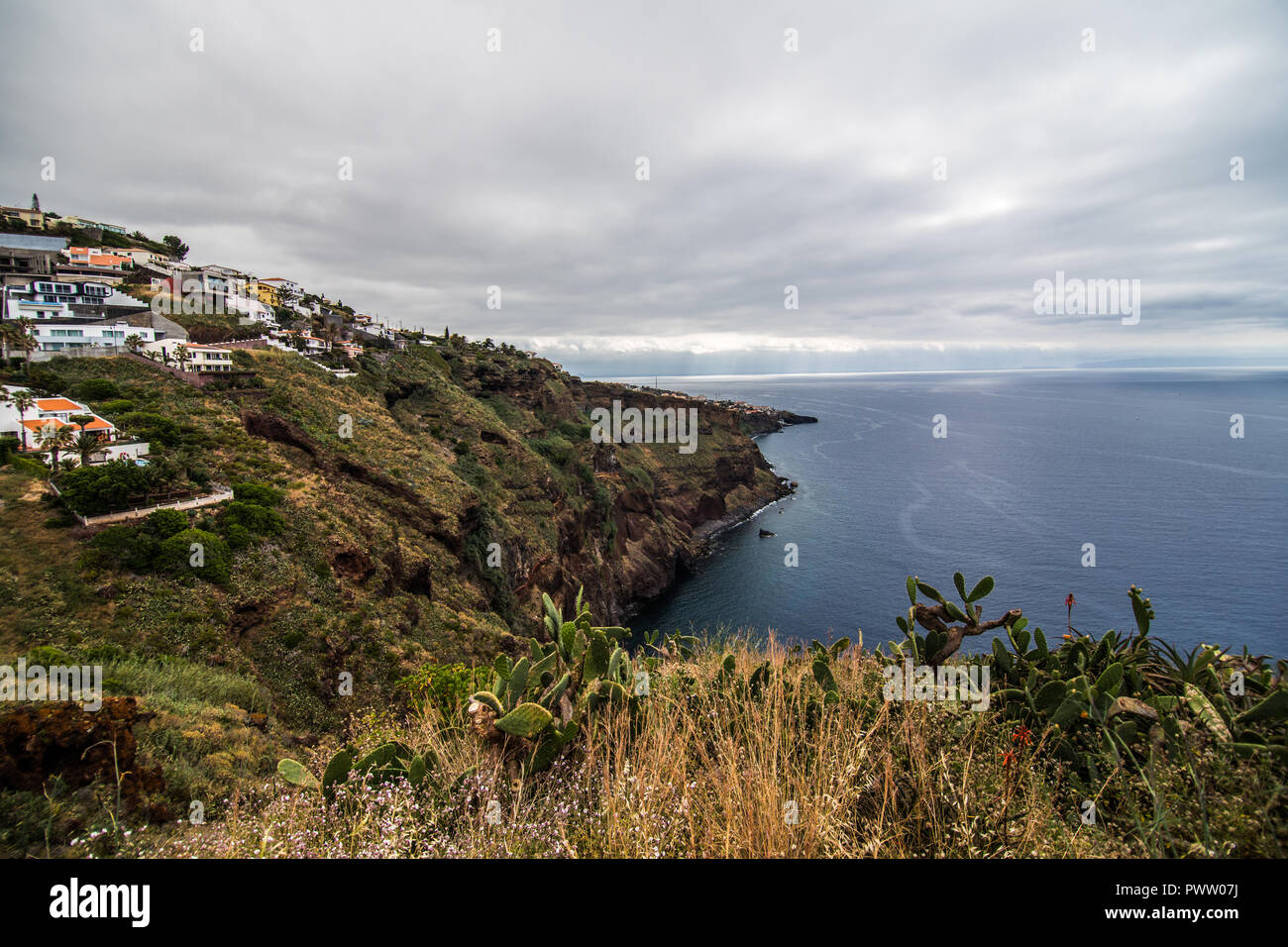Madeira Island Aerial View Stock Photos & Madeira Island Aerial View ...