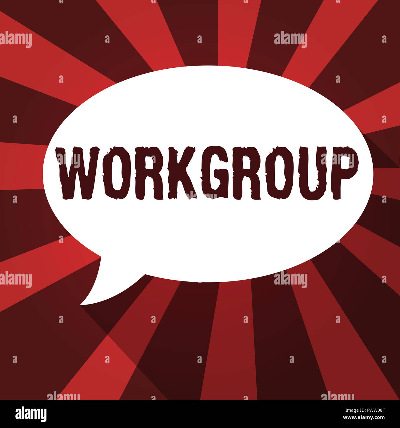 Word writing text Workgroup. Business concept for Group of showing who ...