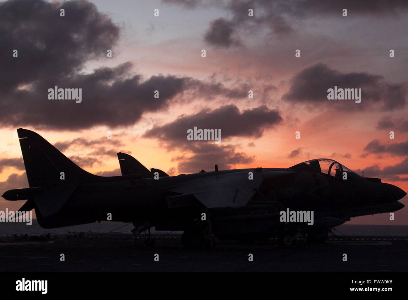 Twin AV-8B Harrier short take off-vertical landing jets welcome a ...