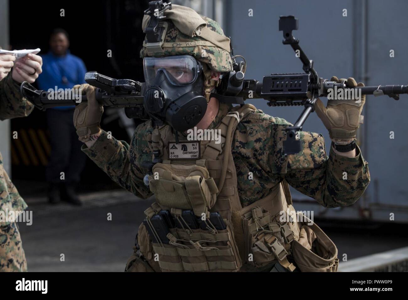 Lance Cpl. Benjamin Cartwright, an unmanned aerial system controller ...