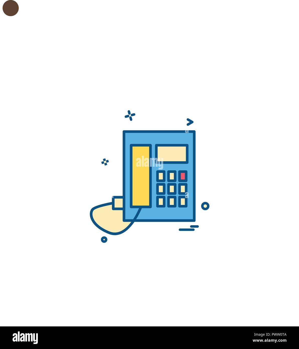Telephone icon design vector Stock Vector Image & Art - Alamy