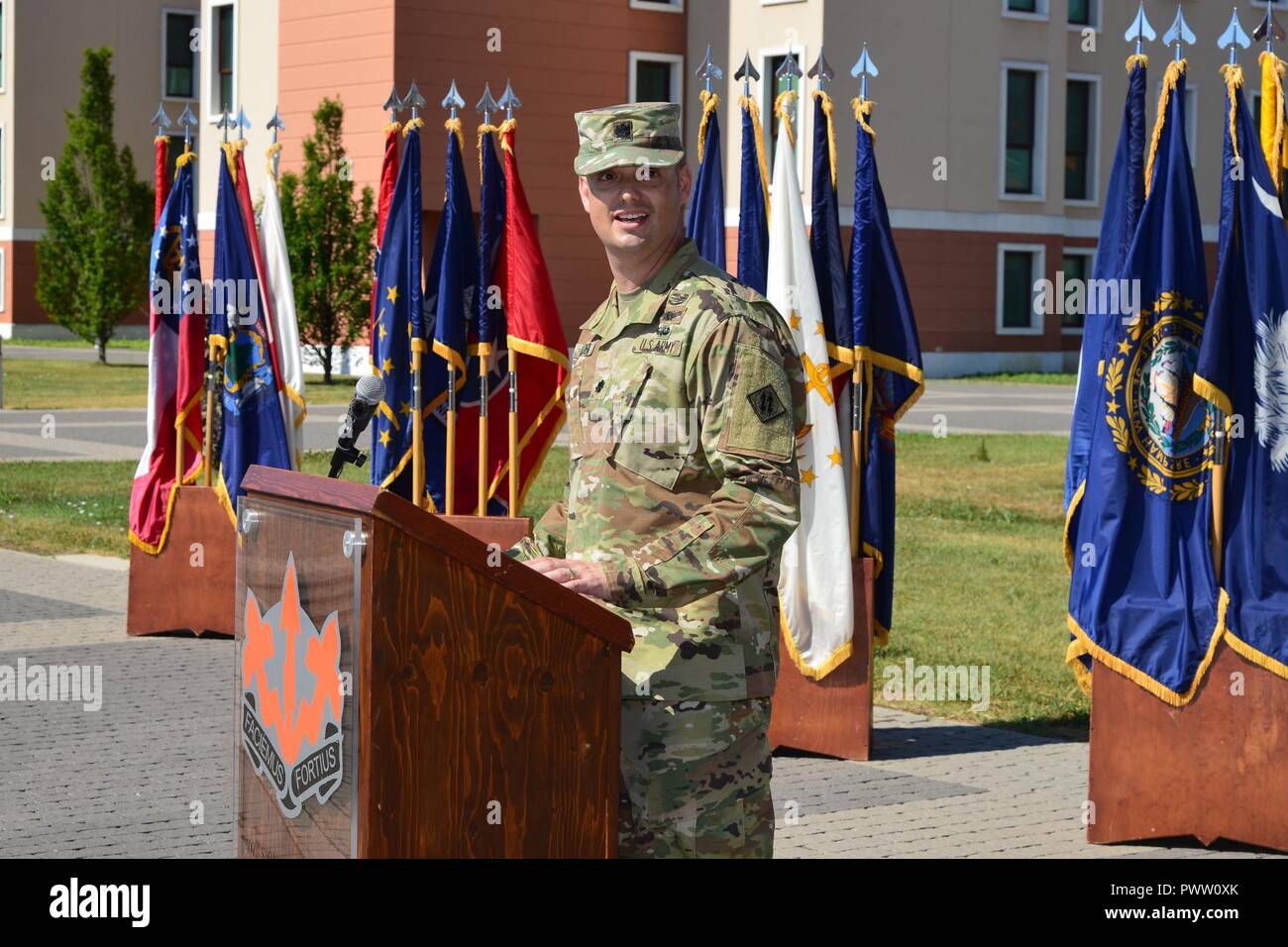 U.S. Army Lt. Col. John “Mike” Reeder incoming commander 509th Signal ...