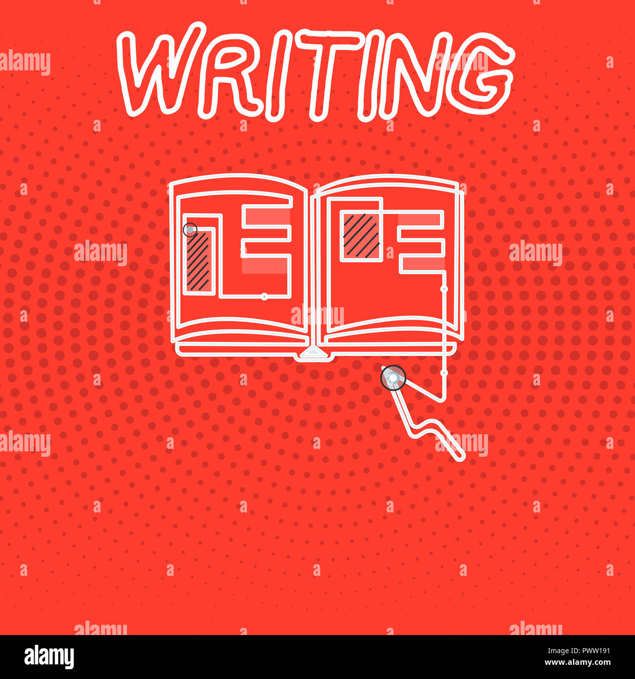 Writing note showing Writing. Business photo showcasing Action of write ...