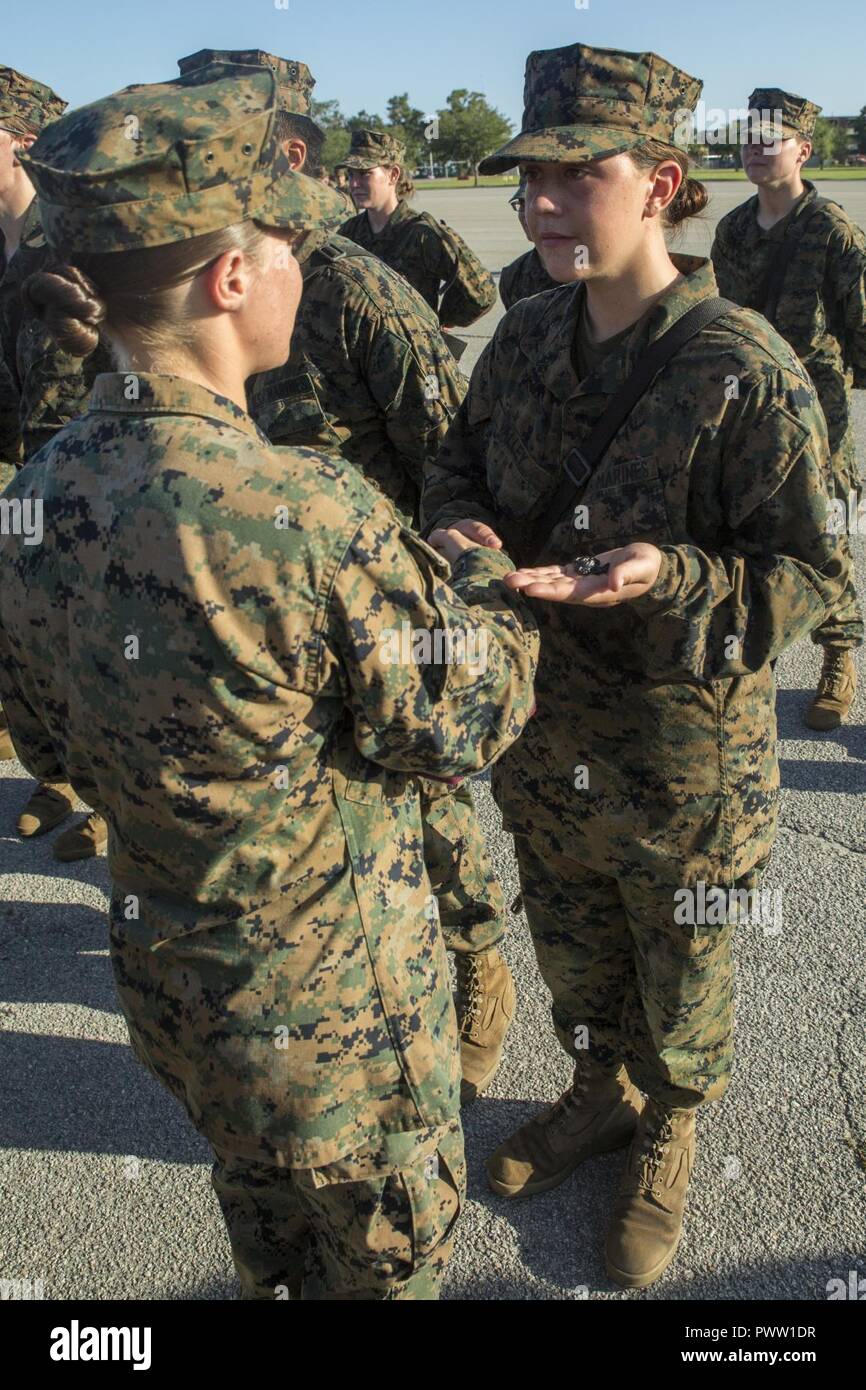 U.S. Marine Corps Pvt. Emily K. Valley, Platoon 4022, Papa Company, 4th ...