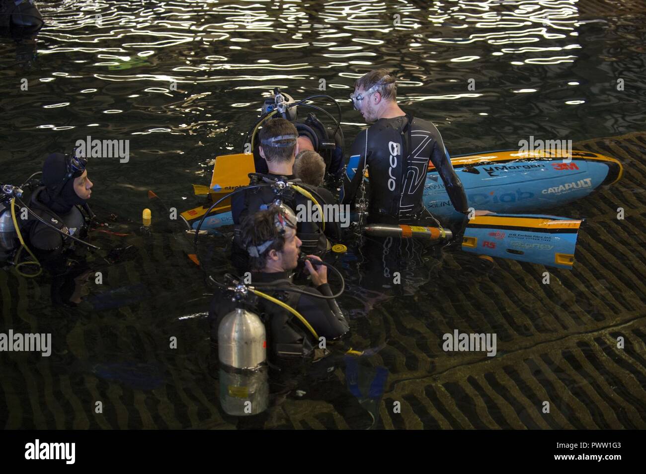 Second day of the International Human-Powered Submarine Races in the ...