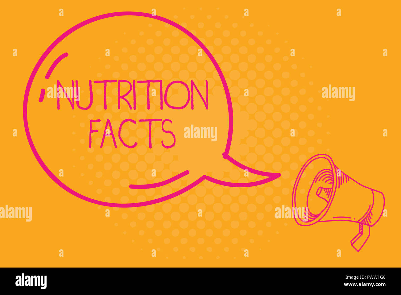 Conceptual hand writing showing Nutrition Facts. Business photo text ...