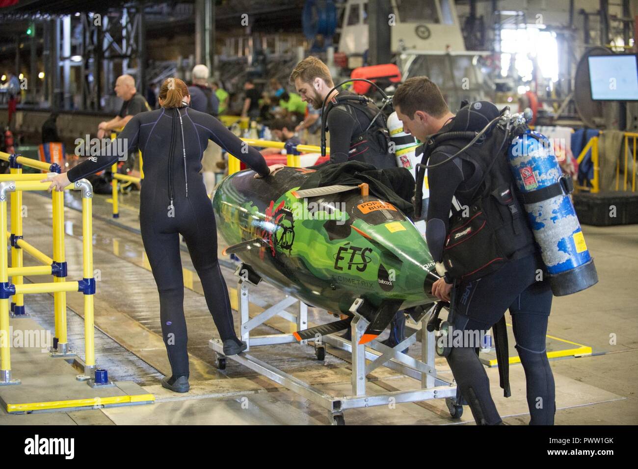 Second day of the International Human-Powered Submarine Races in the ...