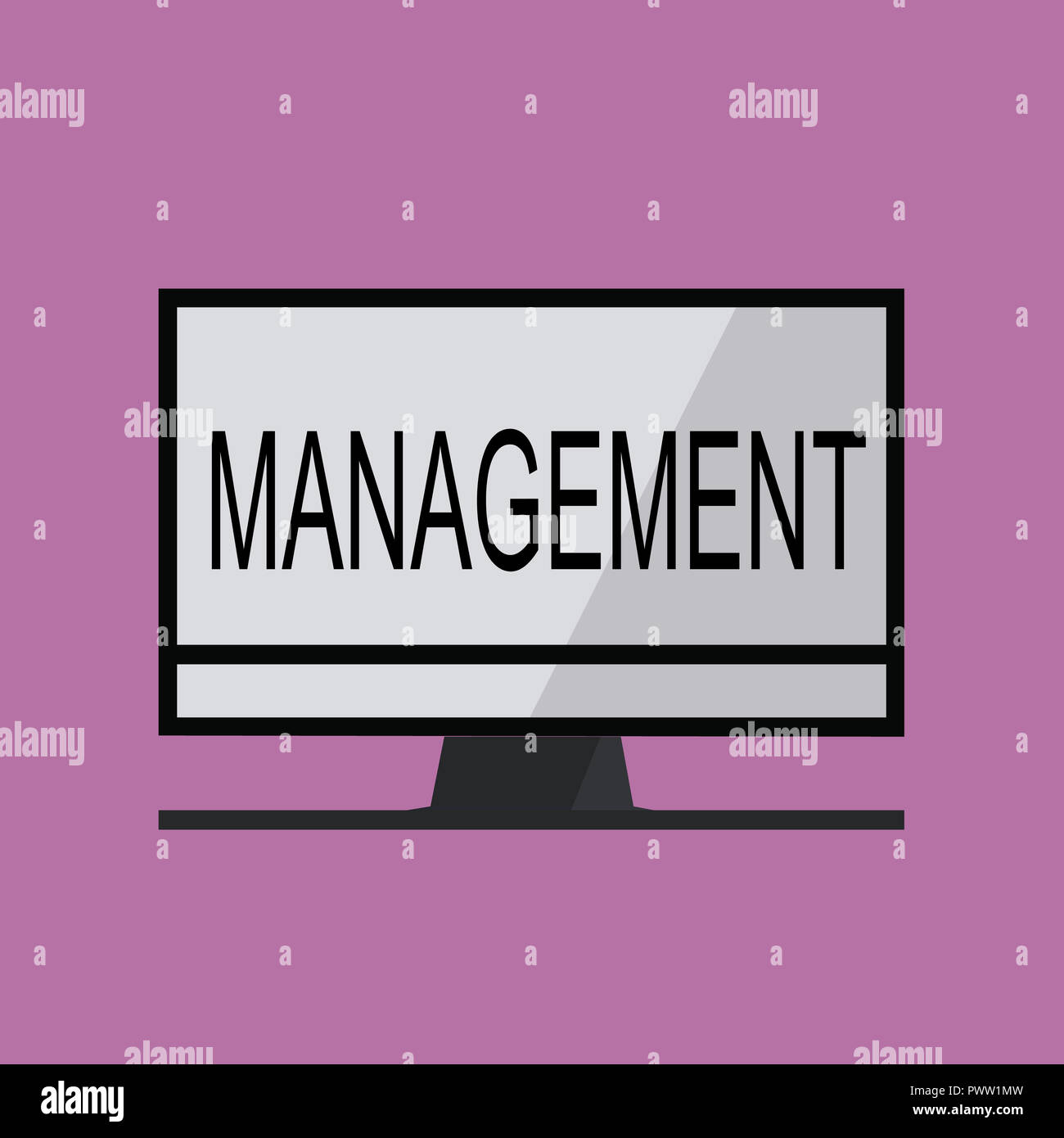 Text sign showing Management. Conceptual photo Process dealing with ...