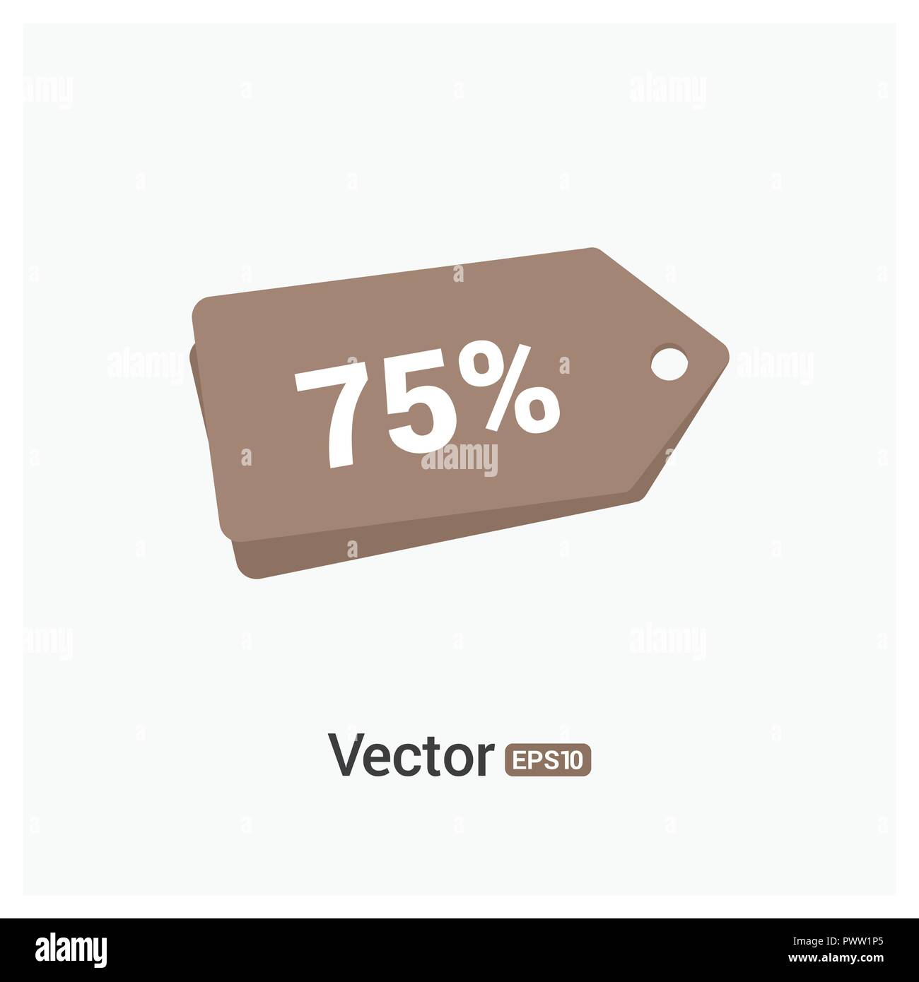 Tag design with typography and white background vector Stock Vector ...