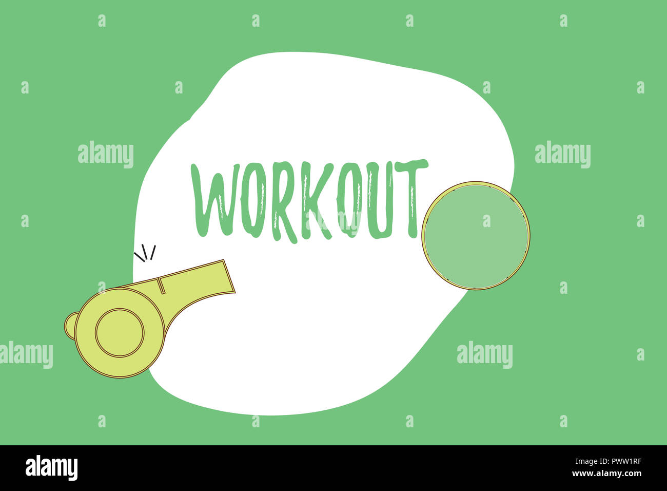 Text sign showing Workout. Conceptual photo Session of physical ...