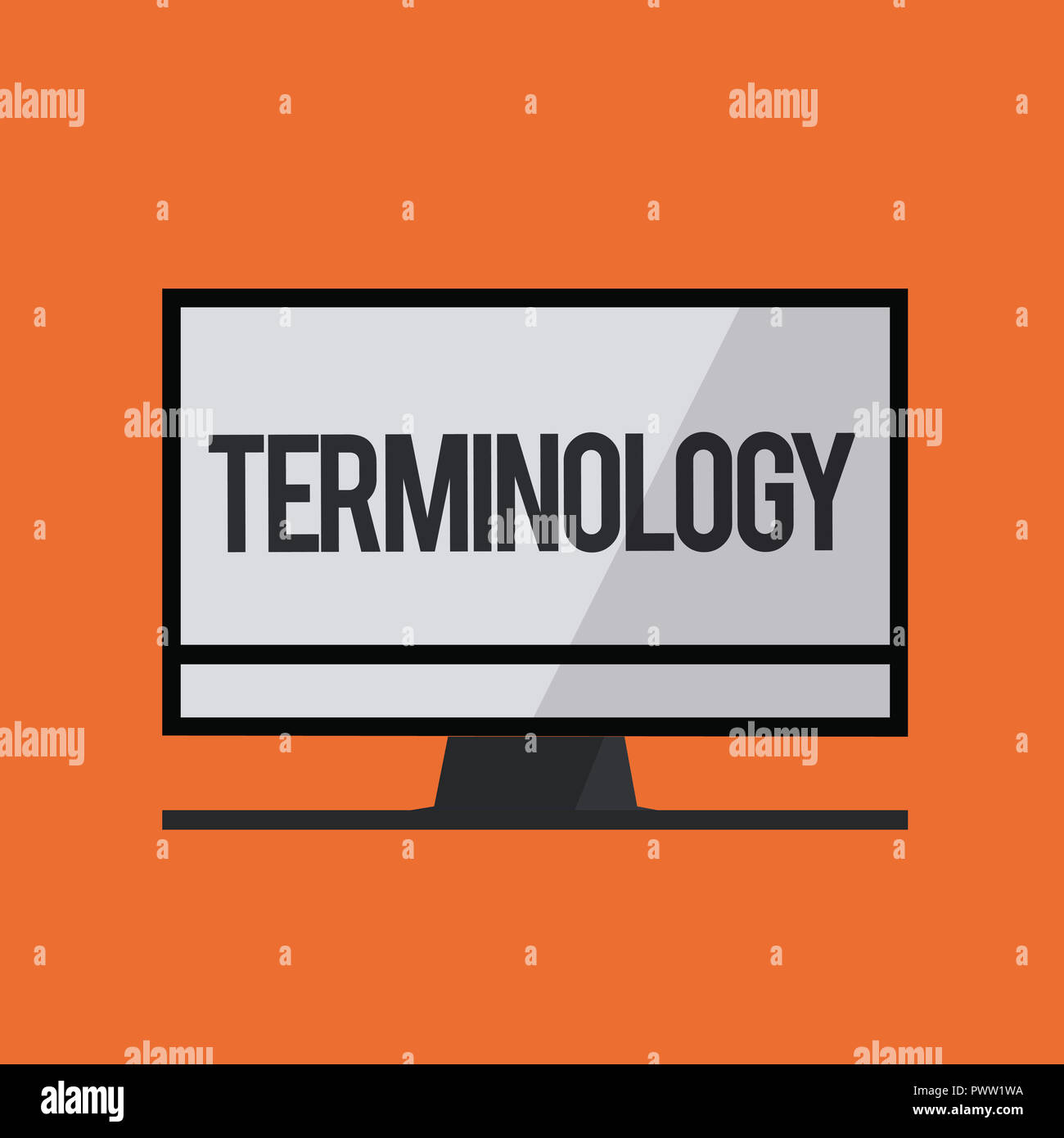 Word writing text Terminology. Business concept for Terms used with ...