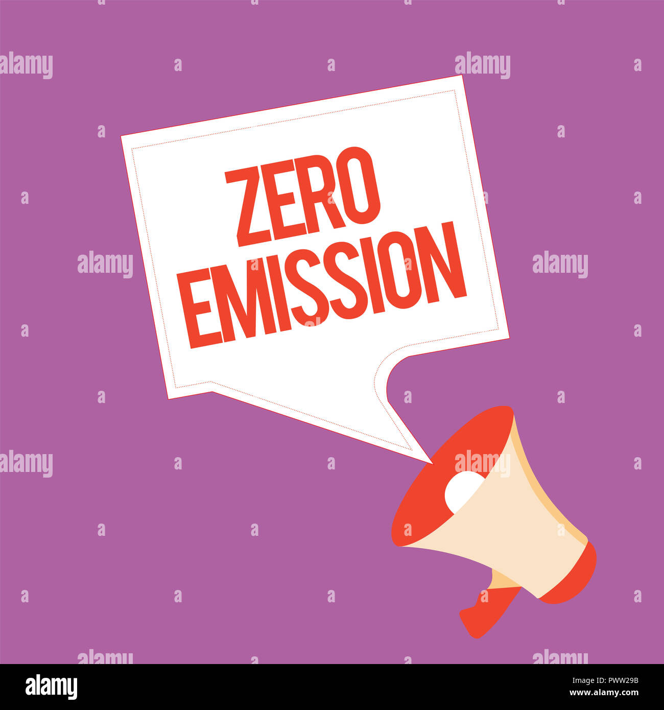 Text sign showing Zero Emission. Conceptual photo No harmful gas ...