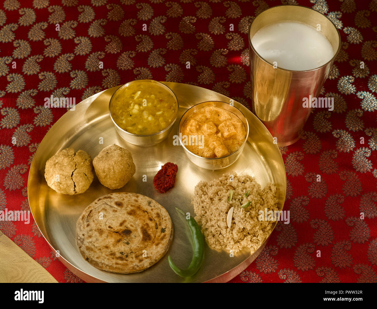 Dal bati churma hi-res stock photography and images - Alamy