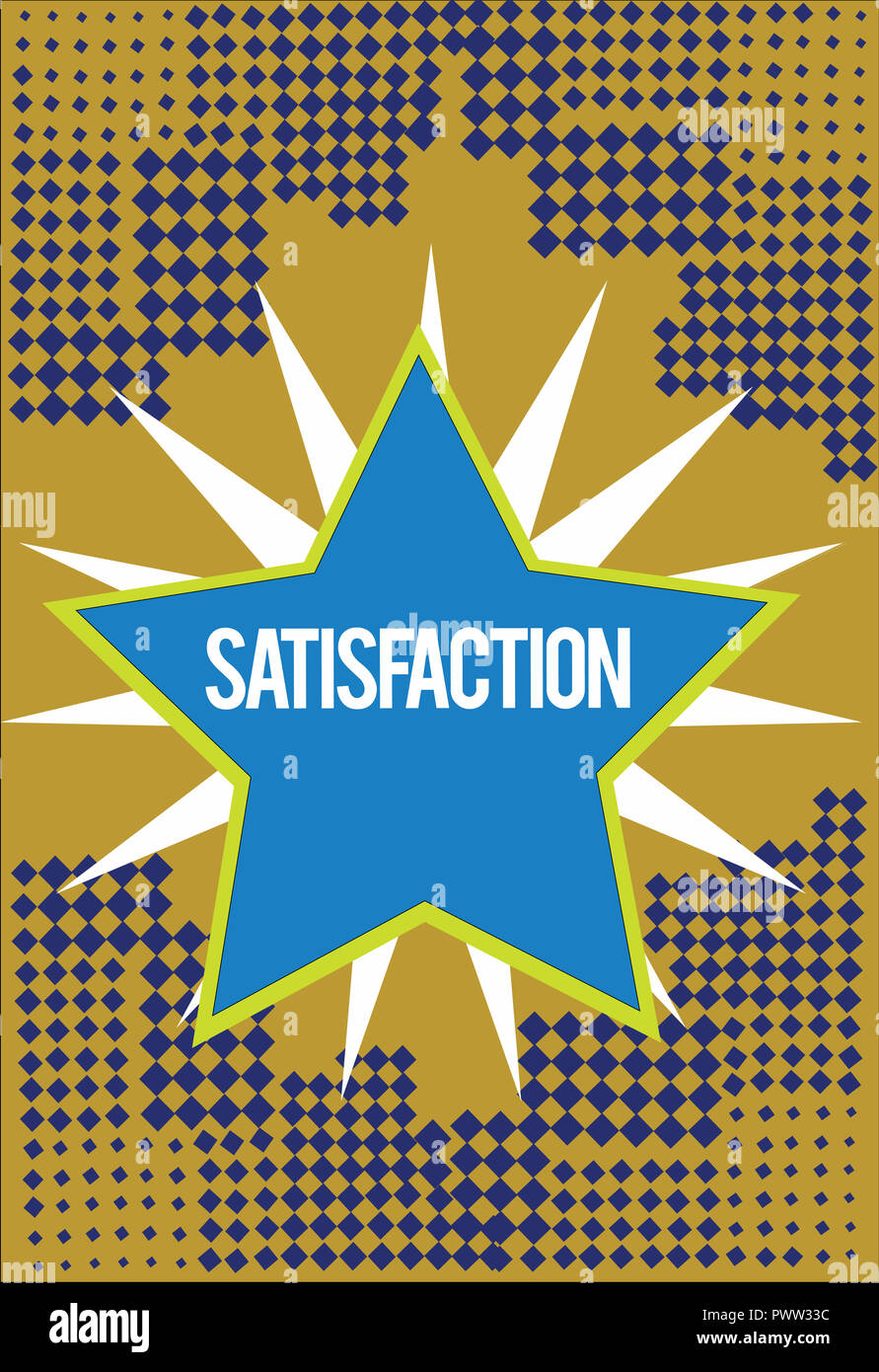 Writing note showing Satisfaction. Business photo showcasing Fulfilment ...