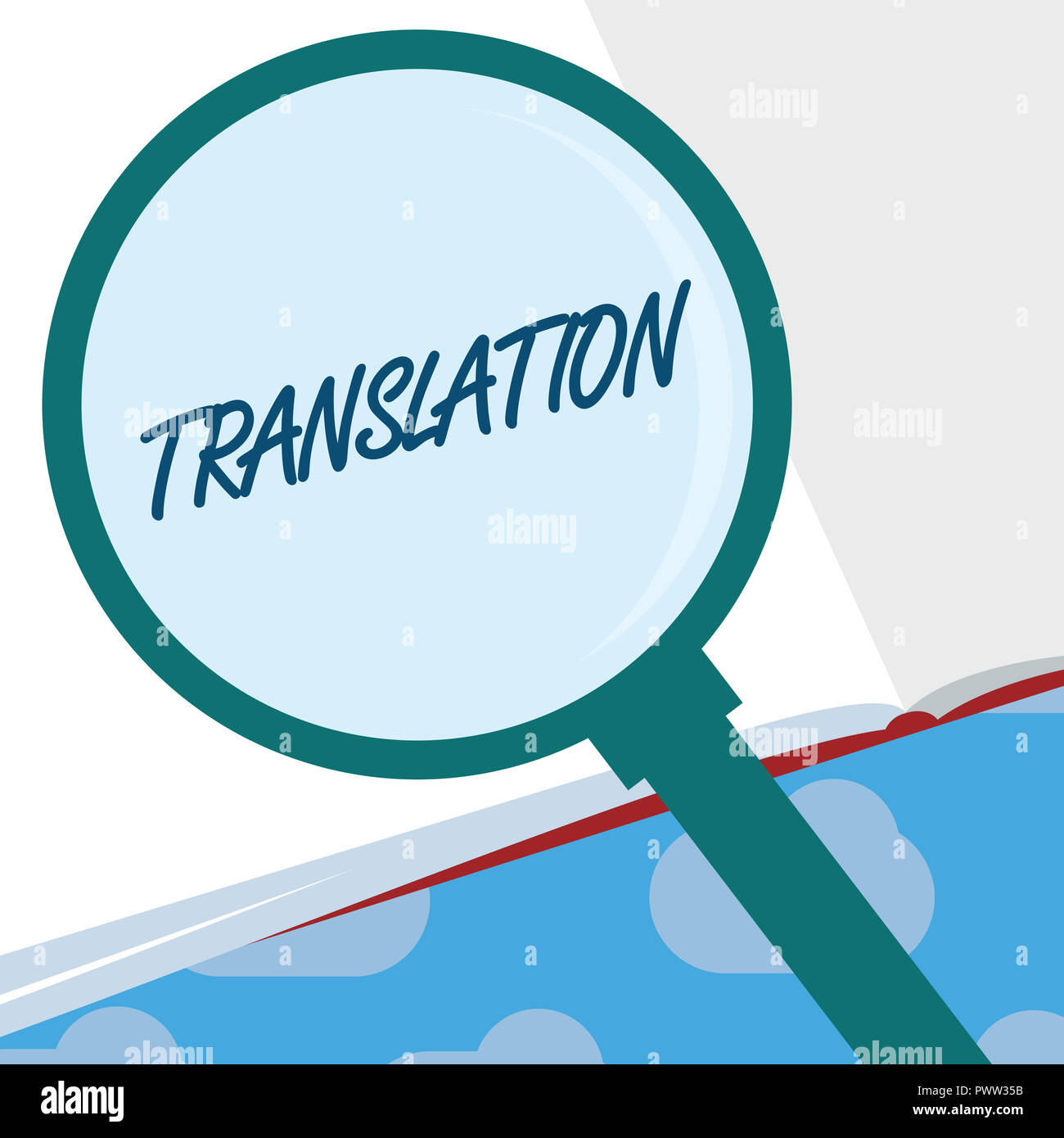 Text sign showing Translation. Conceptual photo Process of translating ...
