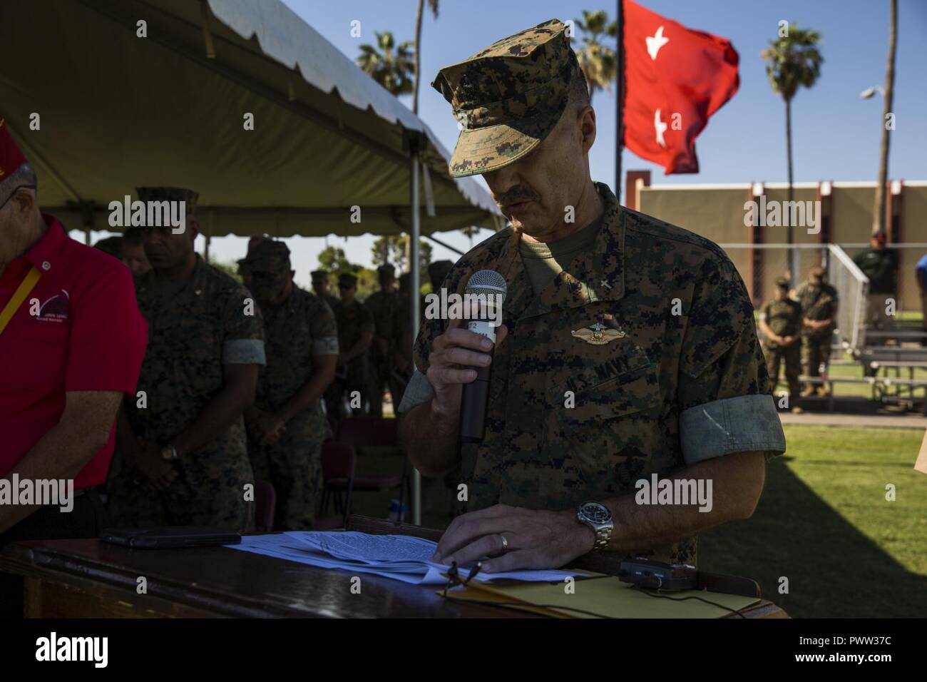 U.S. Navy Cmdr. David Slater, the Marine Corps Air Station Yuma, Ariz ...