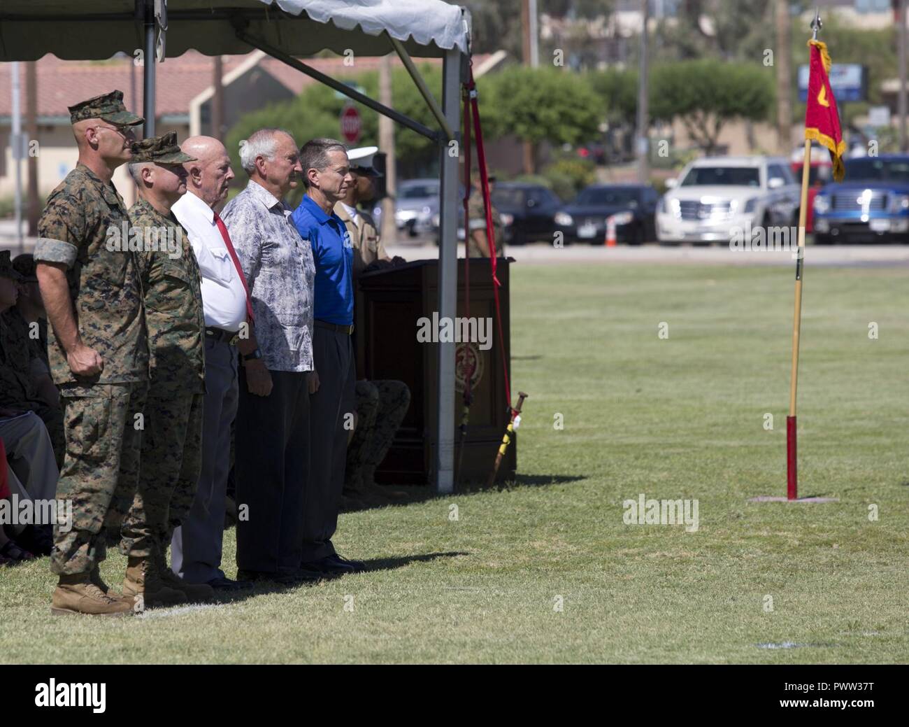 U.S. Marine Corps Col. David A. Suggs, the oncoming Marine Corps Air ...