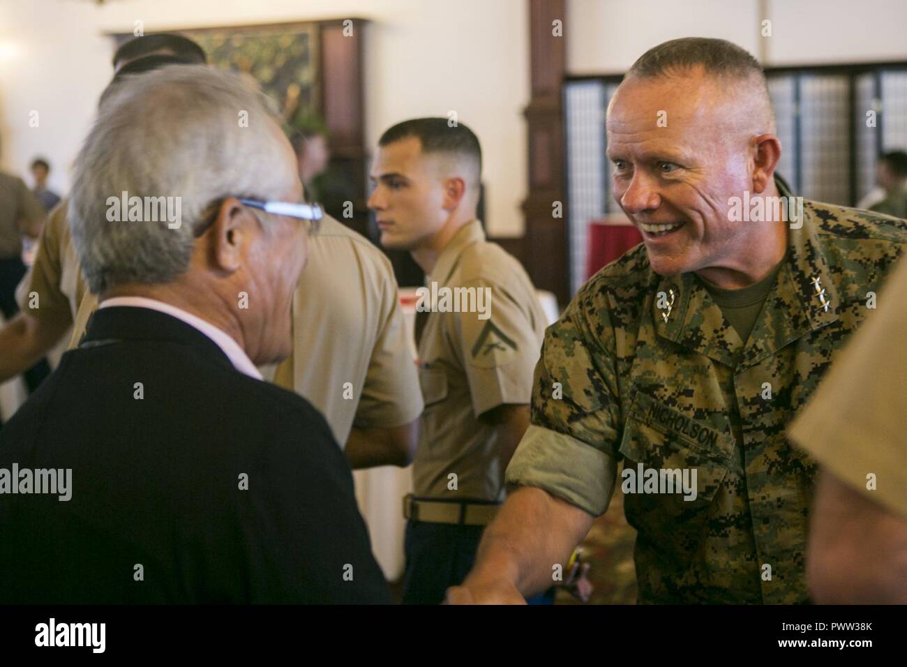 U.S. Marine Corps Lt. Gen. Lawrence D. Nicholson, commanding general ...