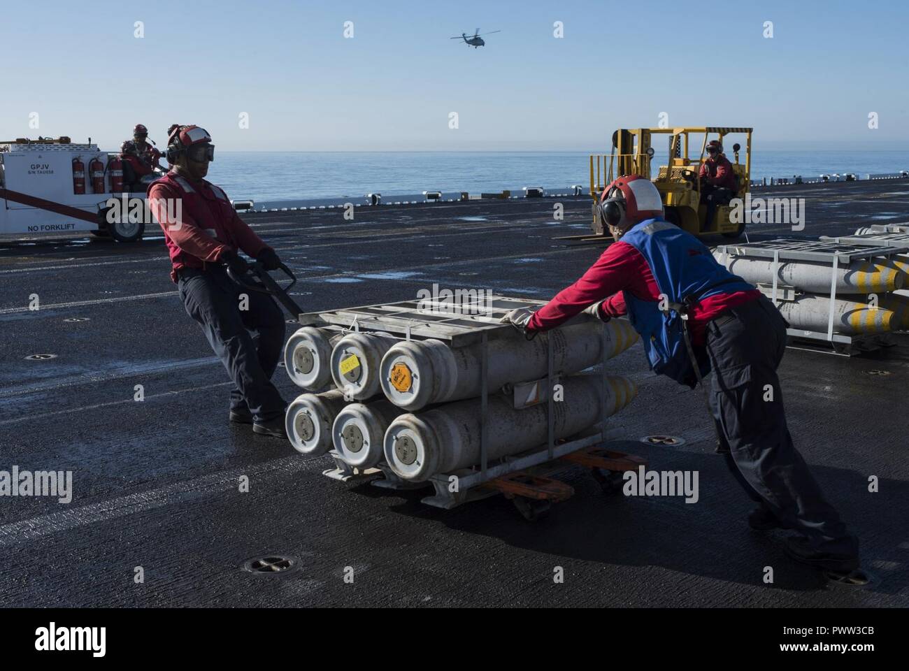 PACIFIC OCEAN (June 27, 2017) Aviation Ordnanceman 2nd Class Herman ...