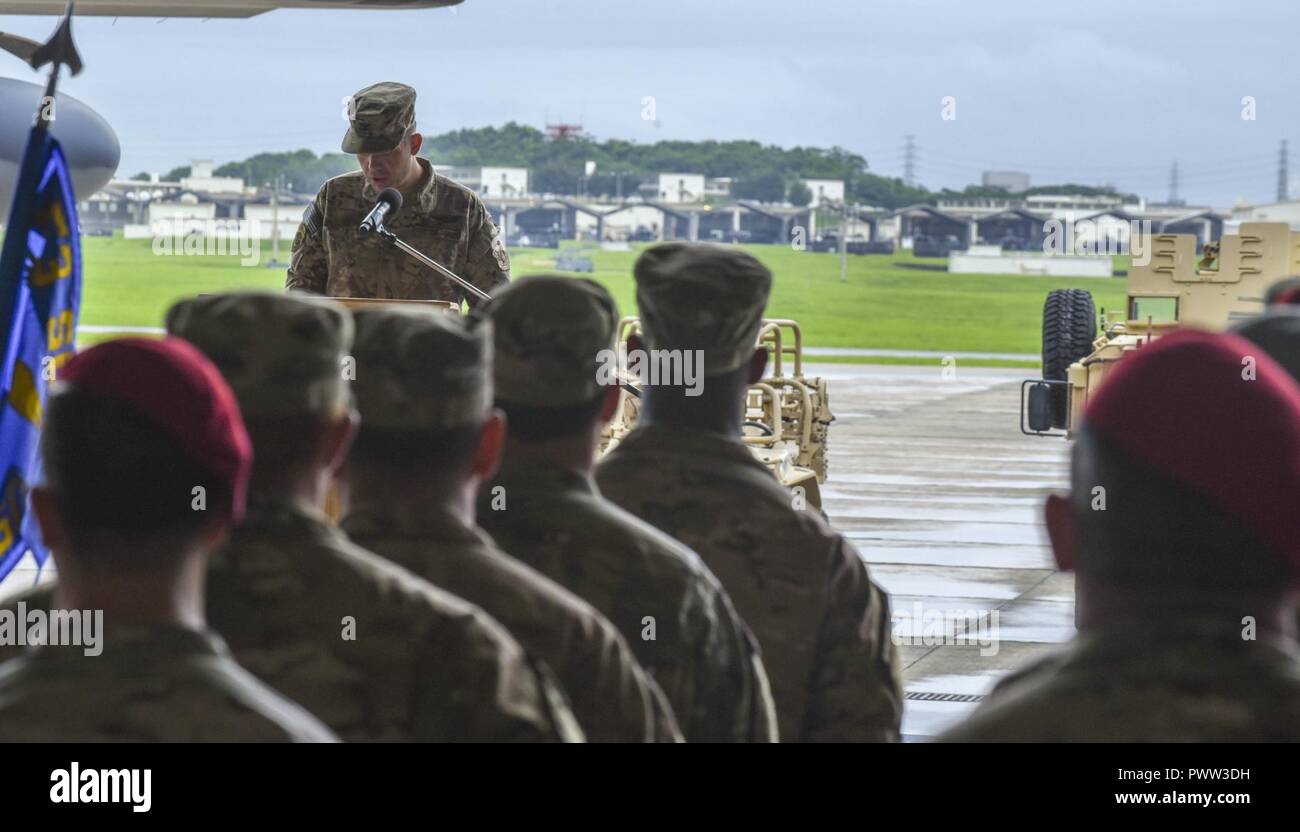 353rd Special Operations Group commander Col. William Freeman delivers ...