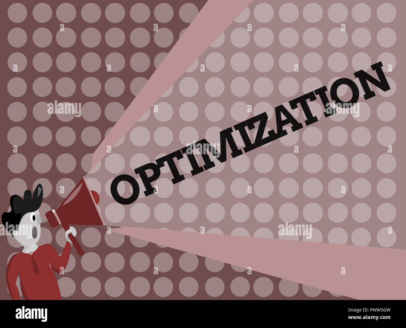 Writing note showing Optimization. Business photo showcasing Making the ...