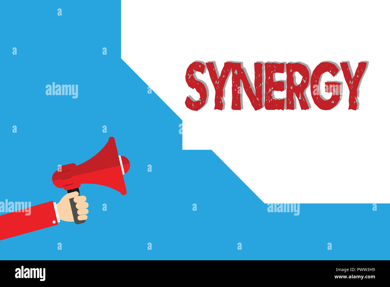 Word writing text Synergy. Business concept for Interaction Cooperation ...