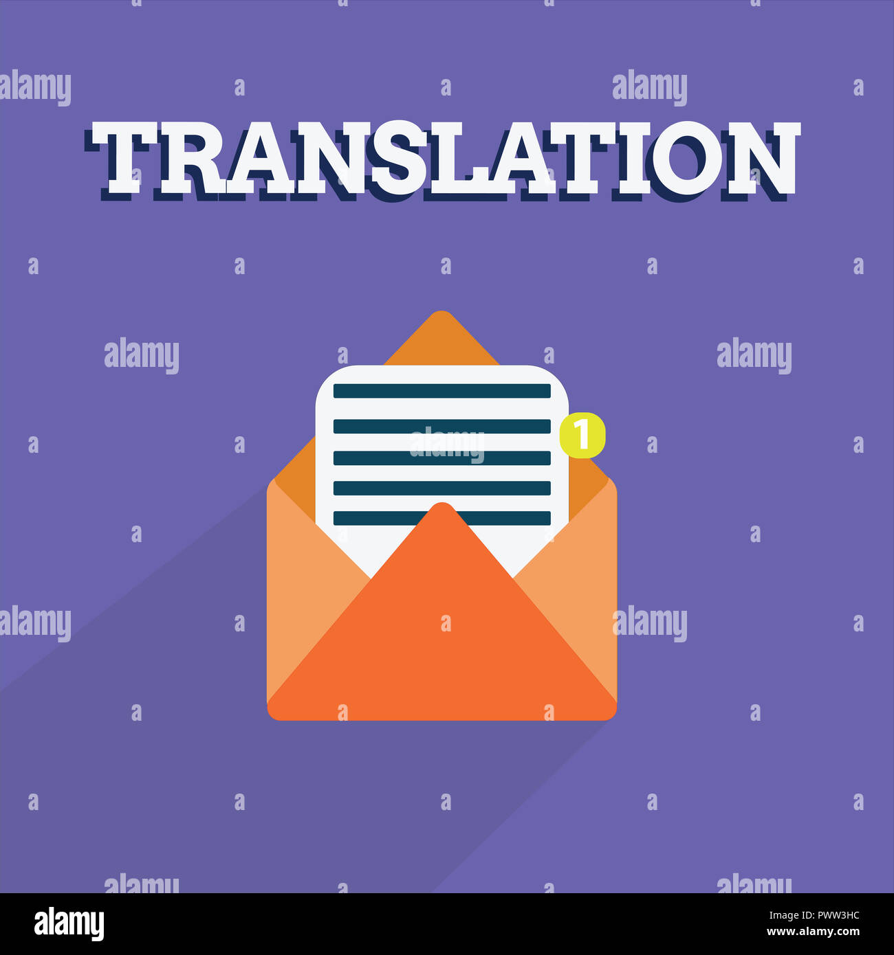 Writing note showing Translation. Business photo showcasing Process of ...