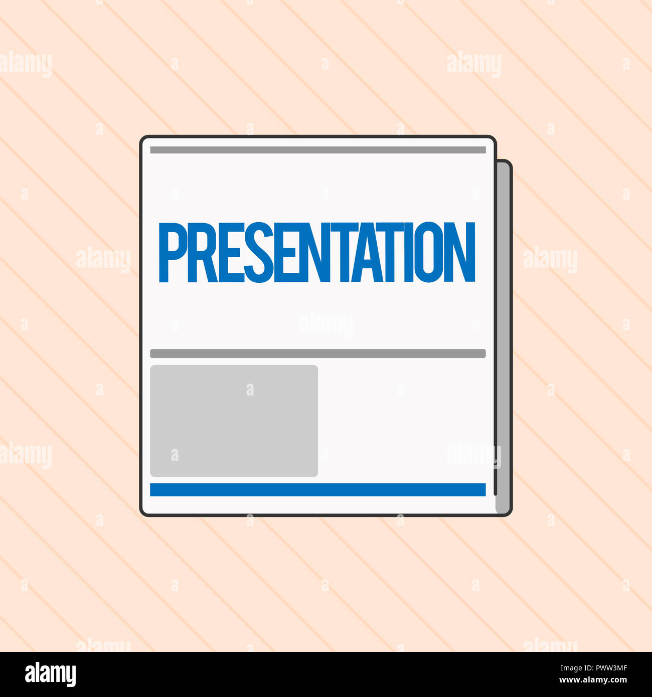 Word writing text Presentation. Business concept for Speech or talk in ...