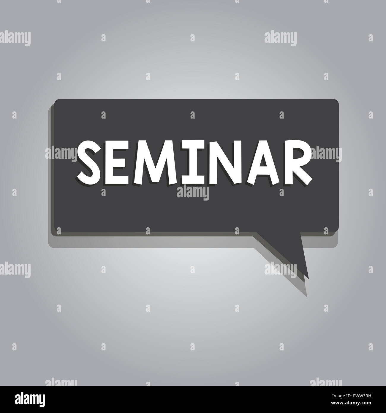 Text sign showing Seminar. Conceptual photo conference or other meeting ...