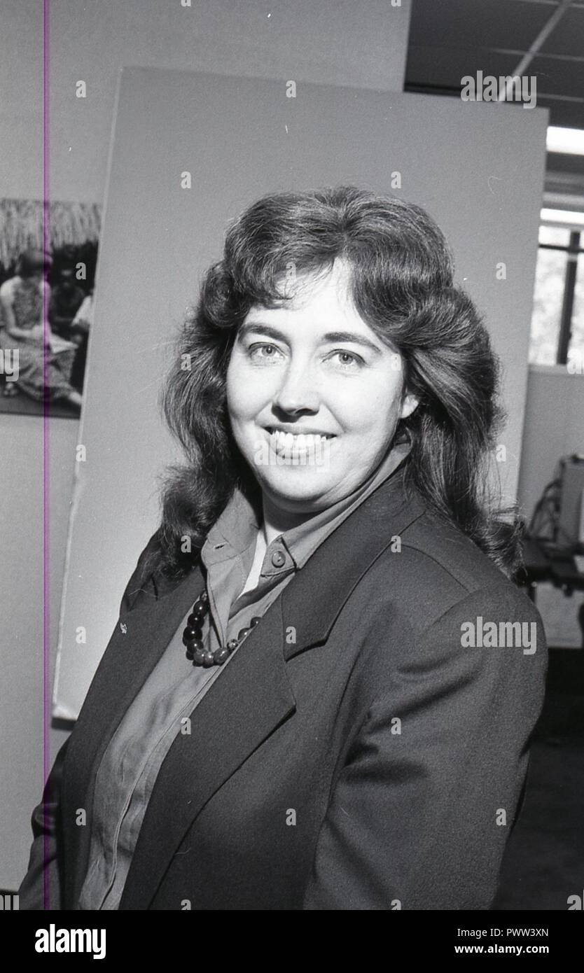 THIS IS A PHOTO OF BARBARA TURNER SMILING IN THE OFFICE Stock Photo - Alamy