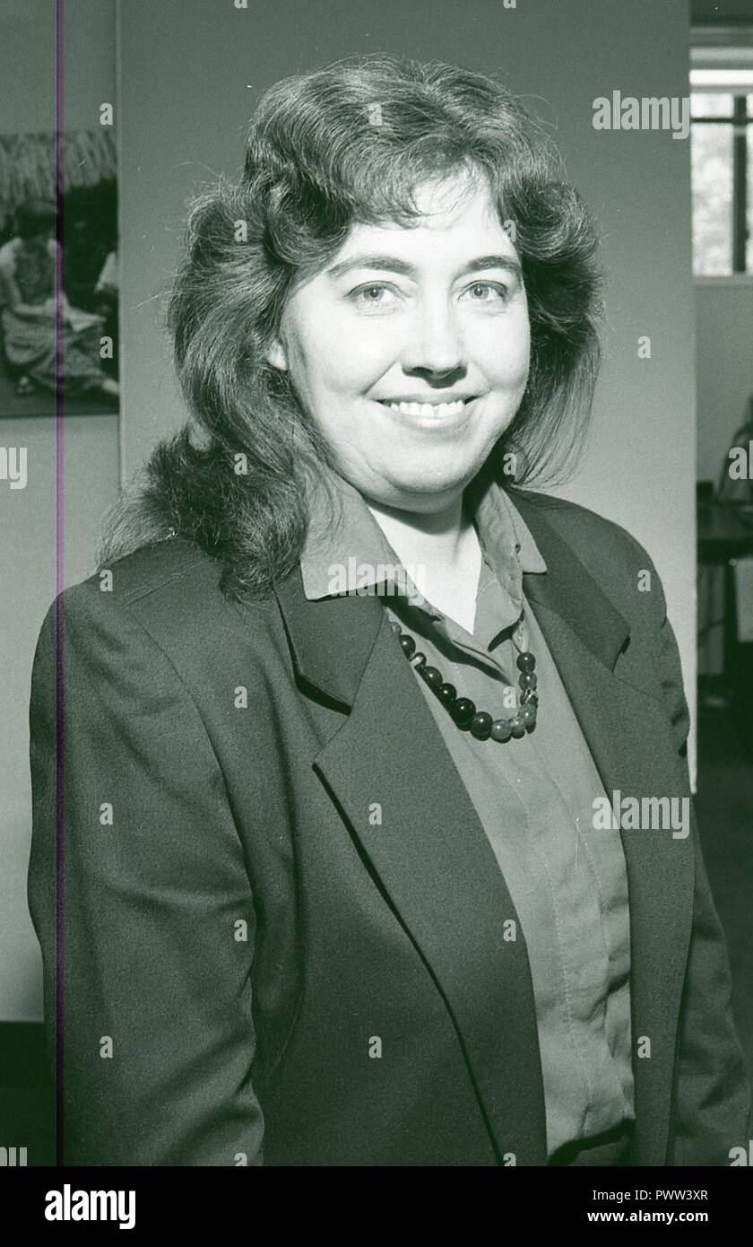 THIS IS A PHOTO OF BARBARA TURNER SMILING IN THE OFFICE Stock Photo - Alamy