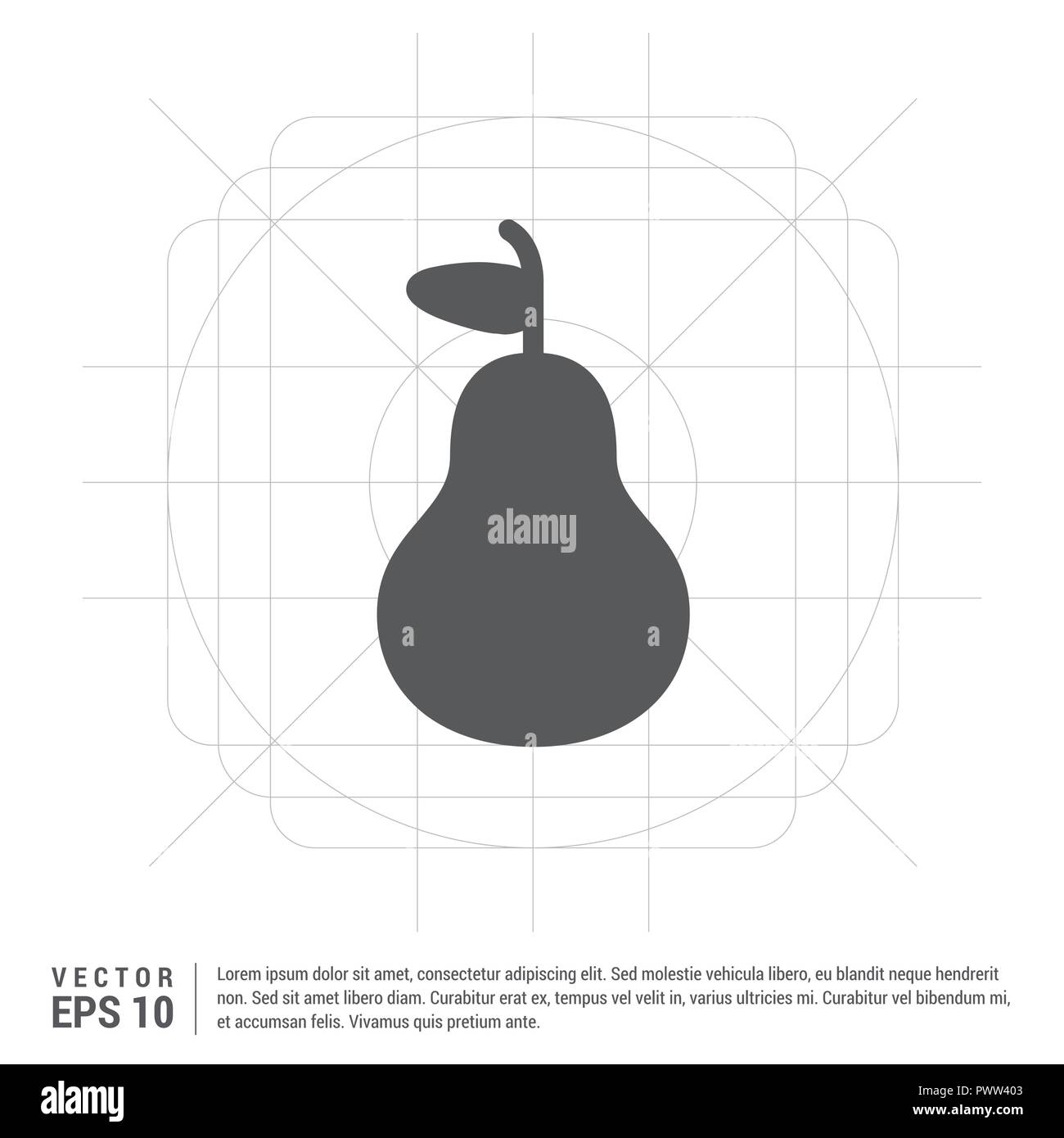 Pear fruit icon Stock Vector Image & Art - Alamy