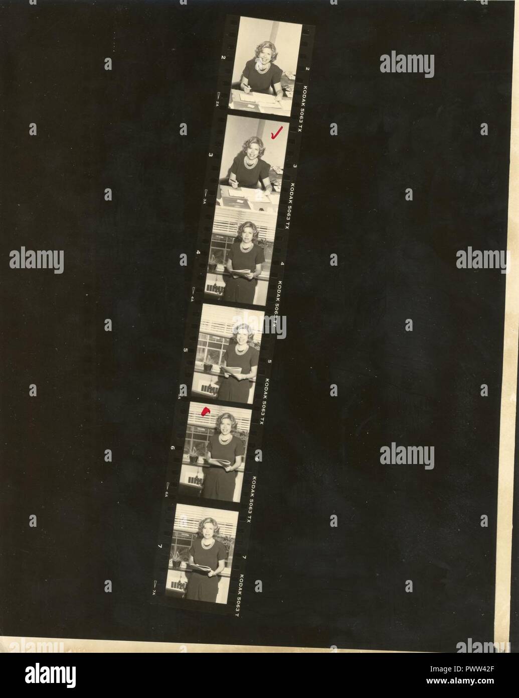 NEGATIVE PHOTO OF BARBARA UPTON Stock Photo - Alamy