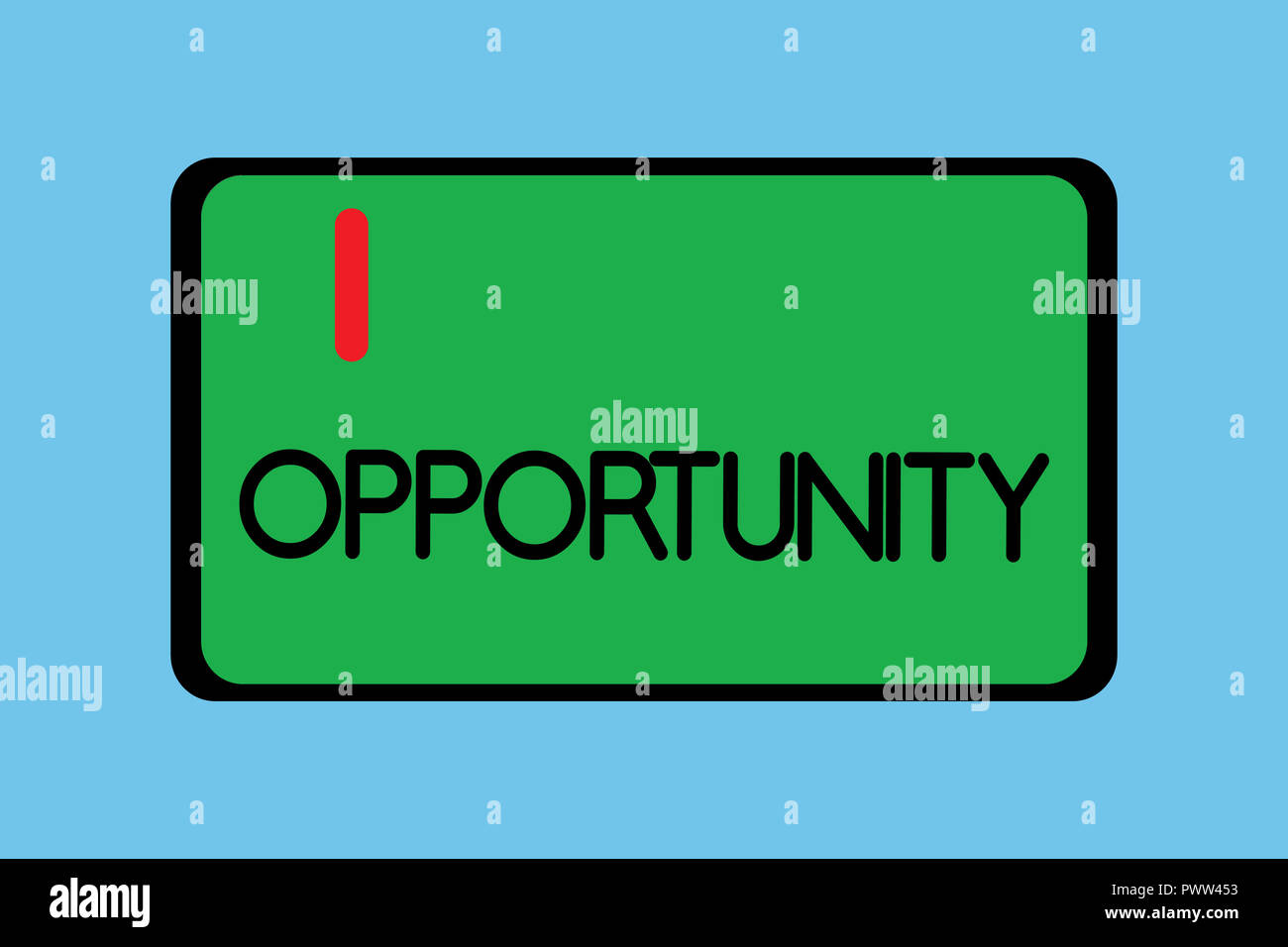 Handwriting text writing Opportunity. Concept meaning Time or set of ...