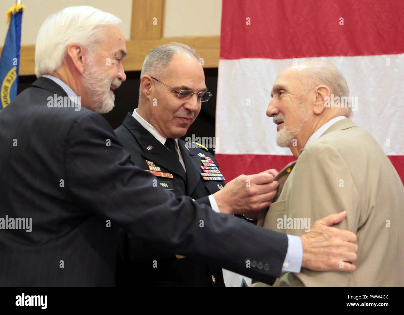 Vietnam War veteran Robert Bettencourt receives an honorary Vietnam pin ...