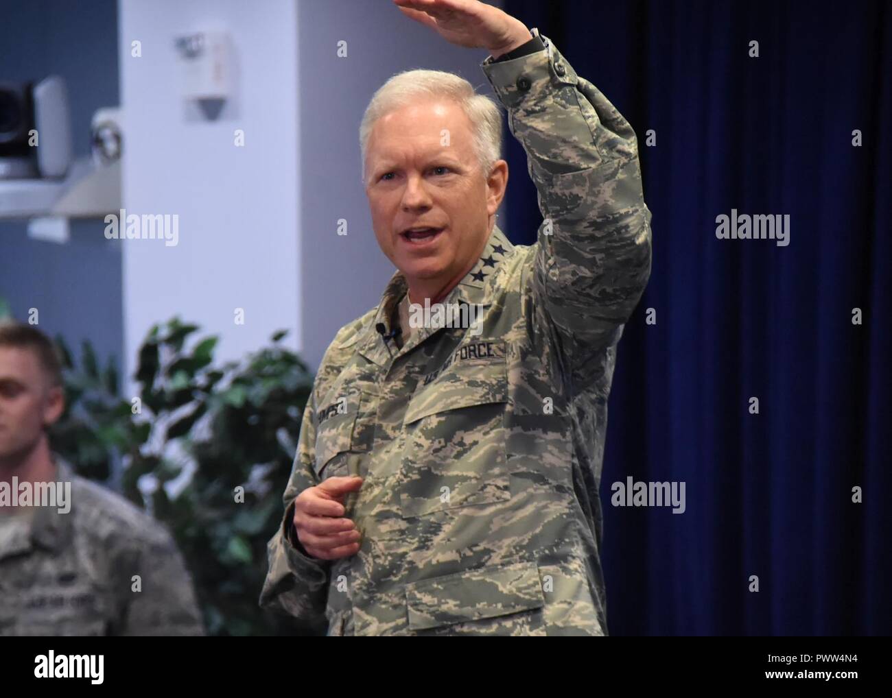 U.S. Air Force Lt. Gen. John A. Thompson, commander of the Space and ...